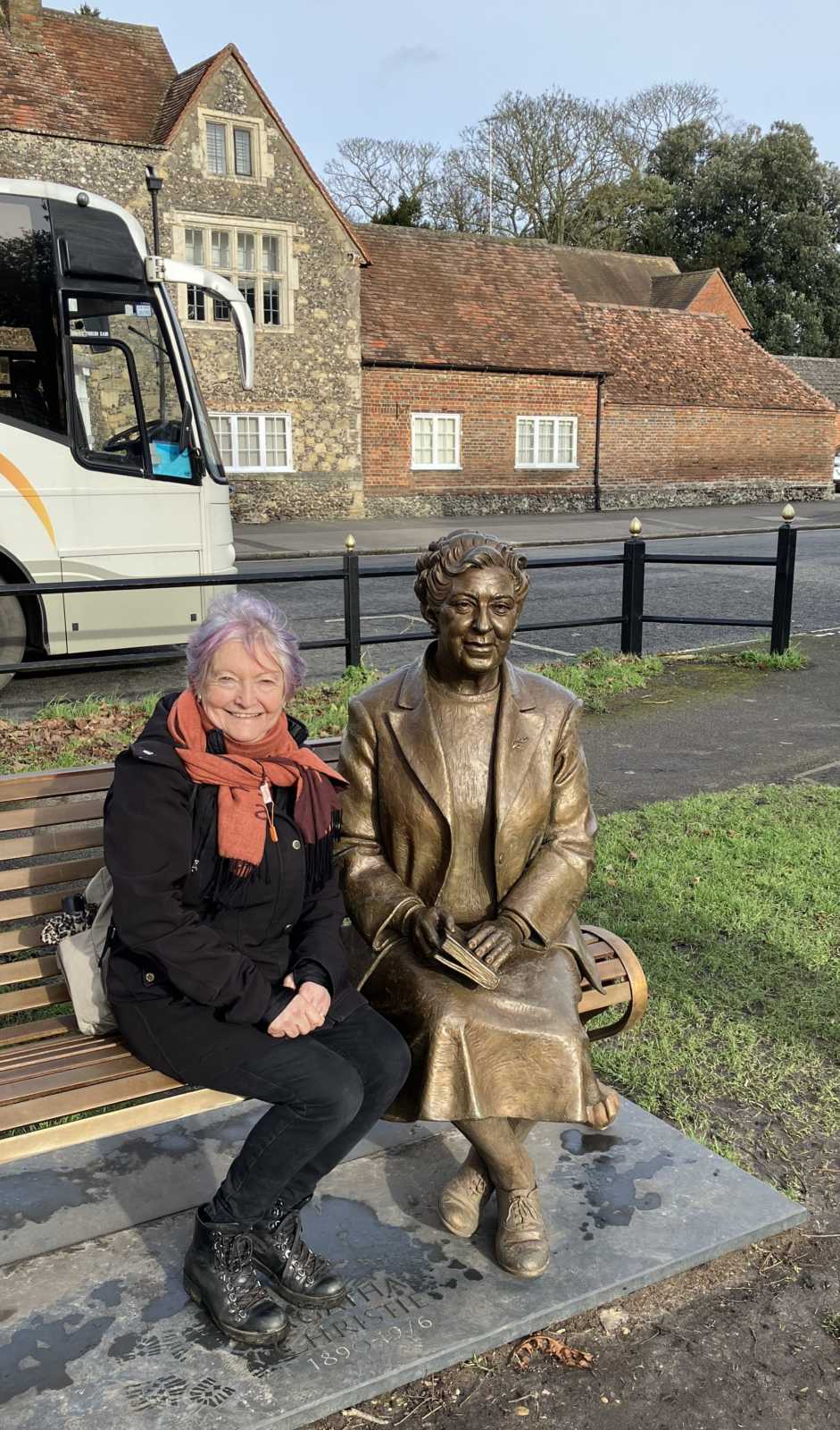 Sitting next to Agatha? Why did it take so long to put up a statue to ...